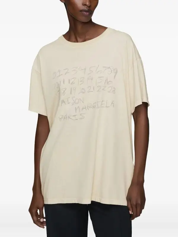 MAISON MARGIELA Numerical Cotton T-shirt