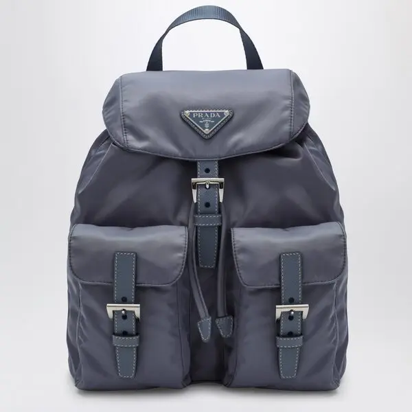 Prada Re-edition 1978 Small Backpack Aviator In Re-nylon - Blue