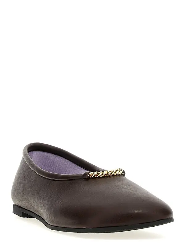 Stella McCartney Ryder Ballet Flats With Chain Detail