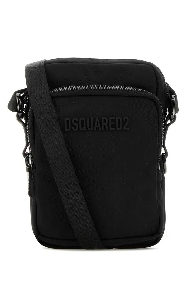 Dsquared2 Canvas Urban Crossbody Bag - Black