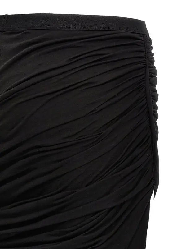 Rick Owens Soft Edfu Mini Skirt - Black