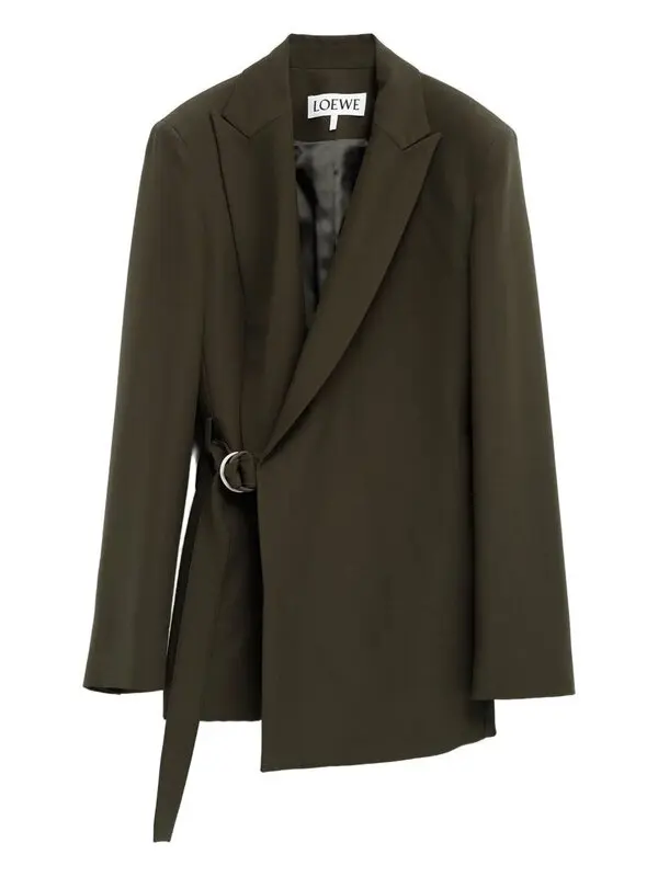 Loewe Wool Draped Blazer Jacket