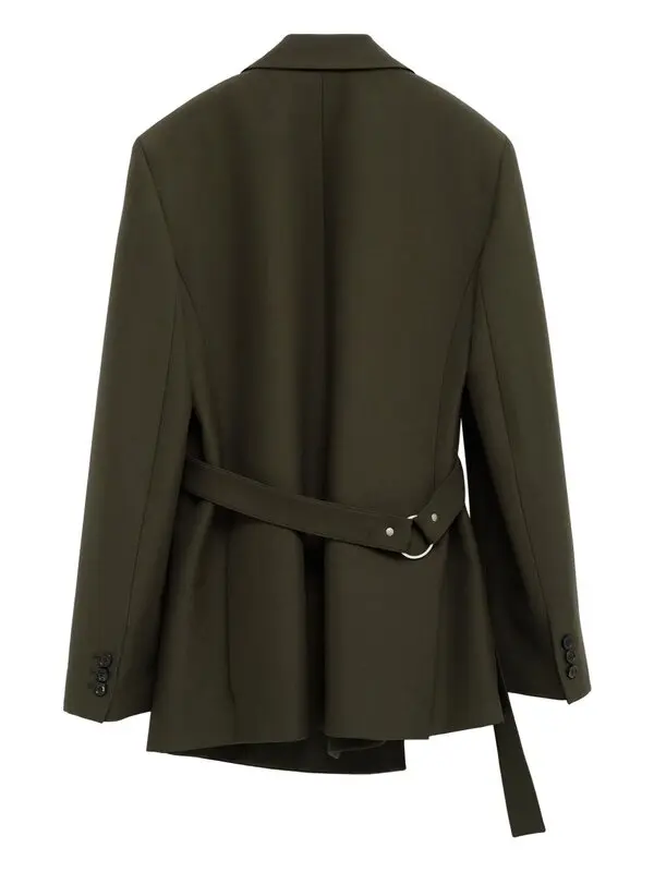 Loewe Wool Draped Blazer Jacket - Multicolor