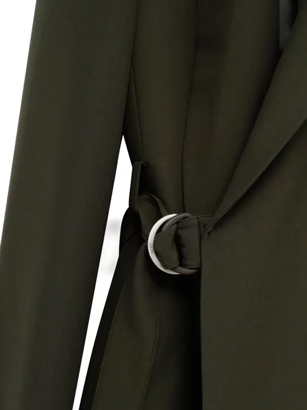 Loewe Wool Draped Blazer Jacket - Multicolor