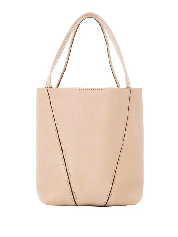 Chloé Small Spin Tote Bag In Grained Leather