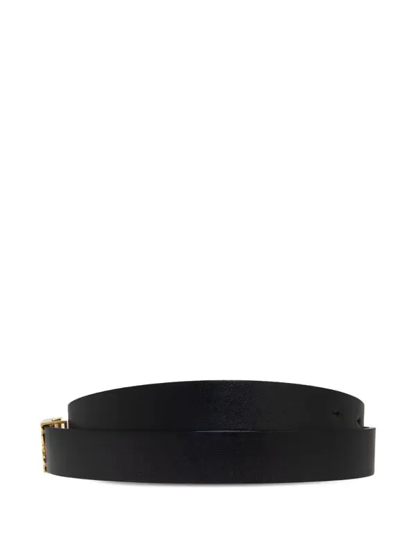 Victoria Beckham Frame Regular Leather Belt - Black