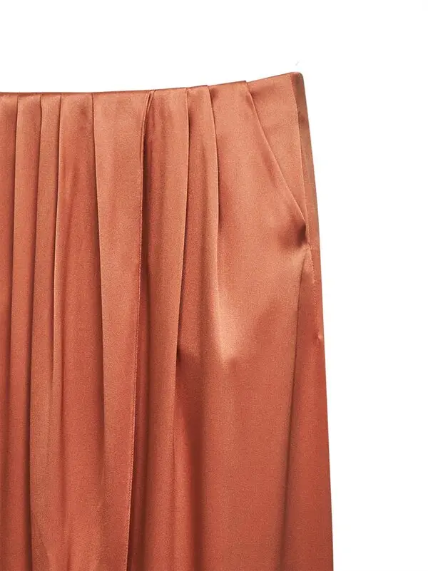 Giorgio Armani Silk Long Wrap Skirt