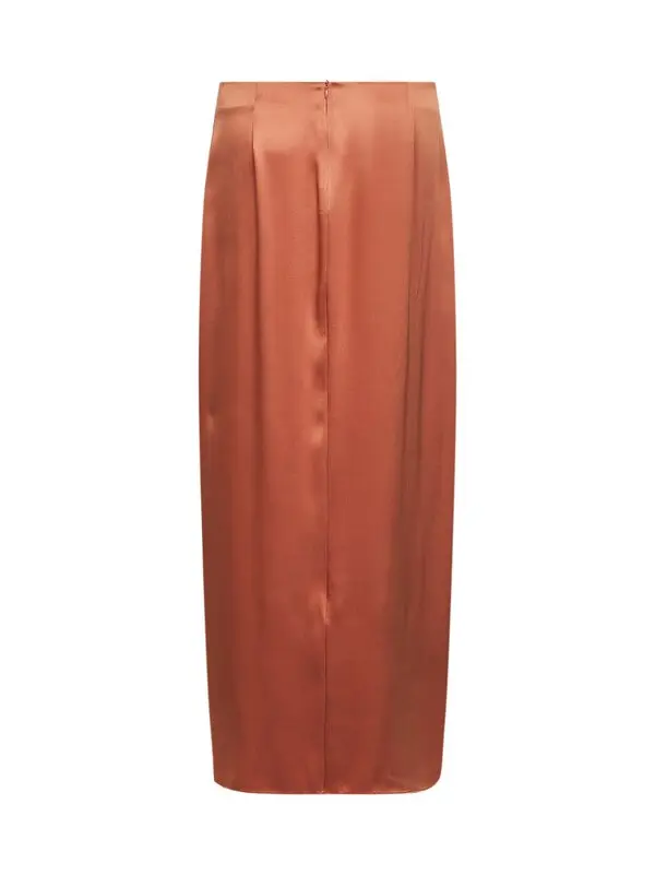 Giorgio Armani Silk Long Wrap Skirt