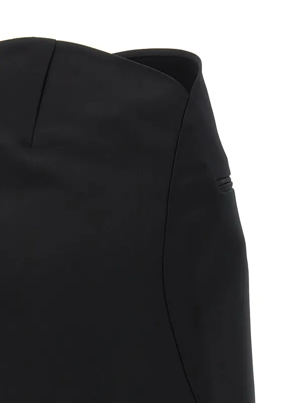 COURREGES Circle Satin Mini Skirt
