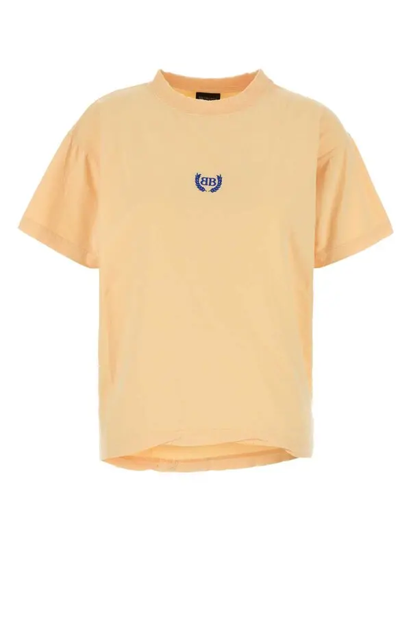 Balenciaga Pastel Cotton Oversize T-shirt - Orange