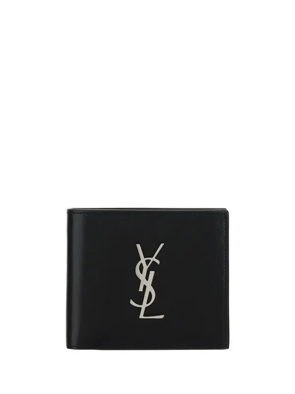 Saint Laurent Leather Wallet - Black
