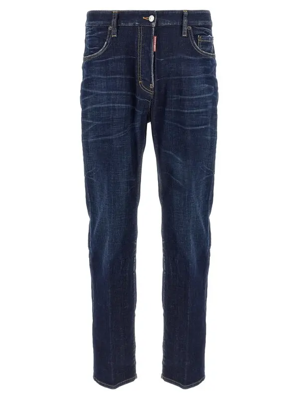 Dsquared2 642 Stretch Cotton Denim Jeans - Blue