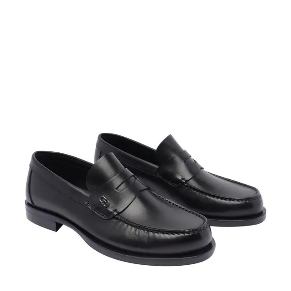 FERRAGAMO Gancini Ornament Penny Loafers