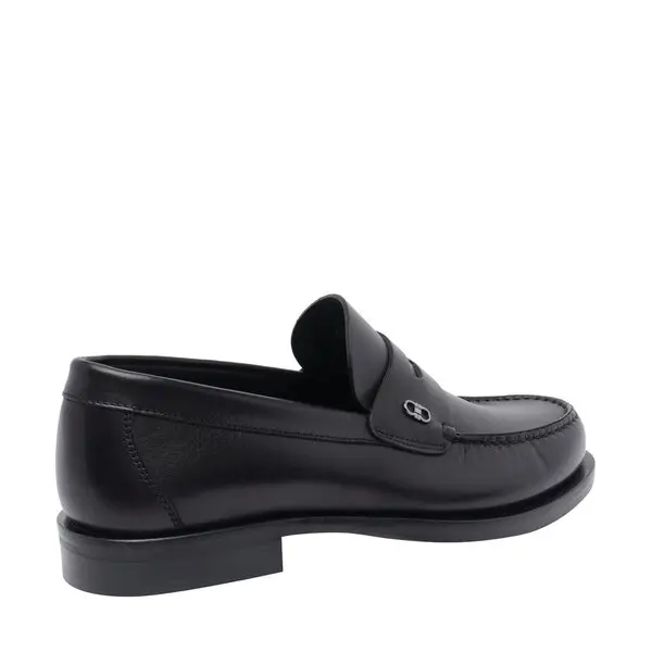 FERRAGAMO Gancini Ornament Penny Loafers