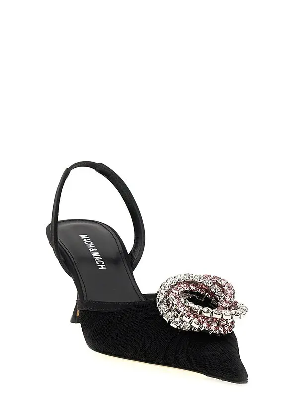 Mach & Mach Galaxy" Slingback - Black