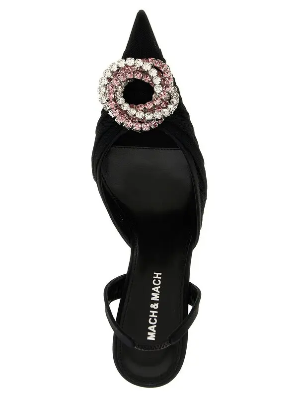 Mach & Mach Galaxy" Slingback - Black