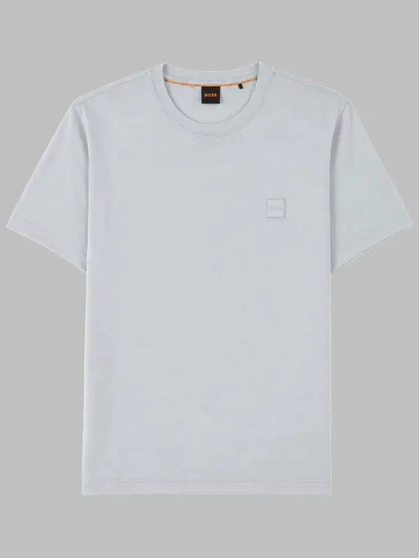 BOSS T-shirt Tales Con Patch Logo - Gray