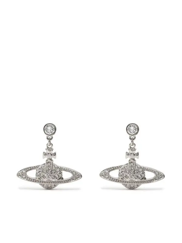 VIVIENNE WESTWOOD Mini Relief Drop Earrings - Silver