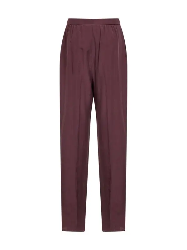 Saint Laurent Silk Habutai Tailored Trousers - Multicolor