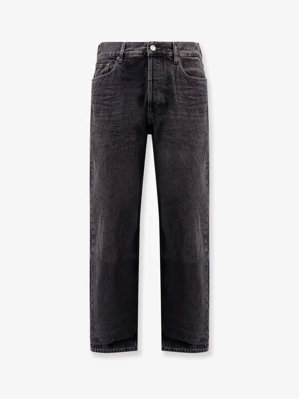 Saint Laurent Black Denim Trousers - Multicolor