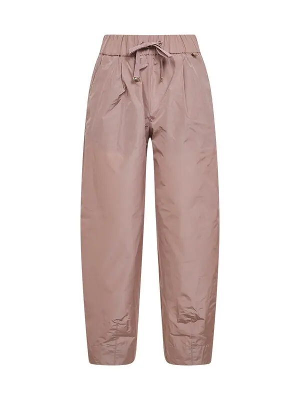 Herno Powder Pink Techno Taffeta Carrot-fit Trousers - Multicolor