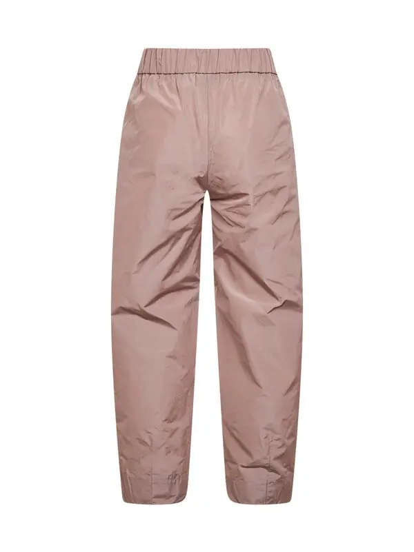 Herno Powder Pink Techno Taffeta Carrot-fit Trousers - Multicolor