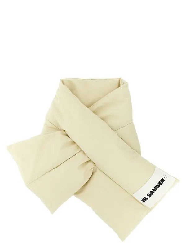 JIL SANDER Down Scarf 01' Scarf - Cream