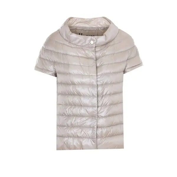 Herno Short-sleeve Quilted Down Jacket - Cream