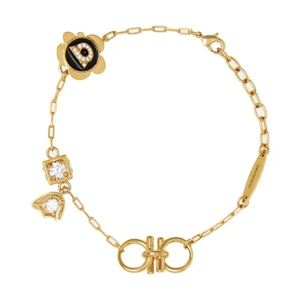 FERRAGAMO Gancini Charm Bracelet - Gold