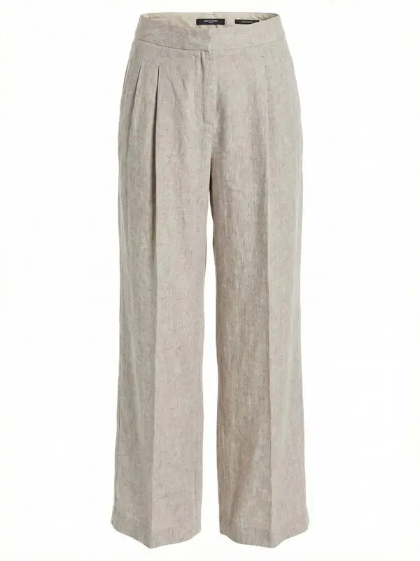 Peserico Linen Wide Leg Pants - Multicolor