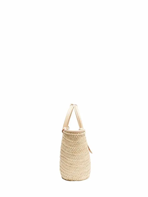 Jacquemus Ivory Soli Basket Beach Bag - Multicolor