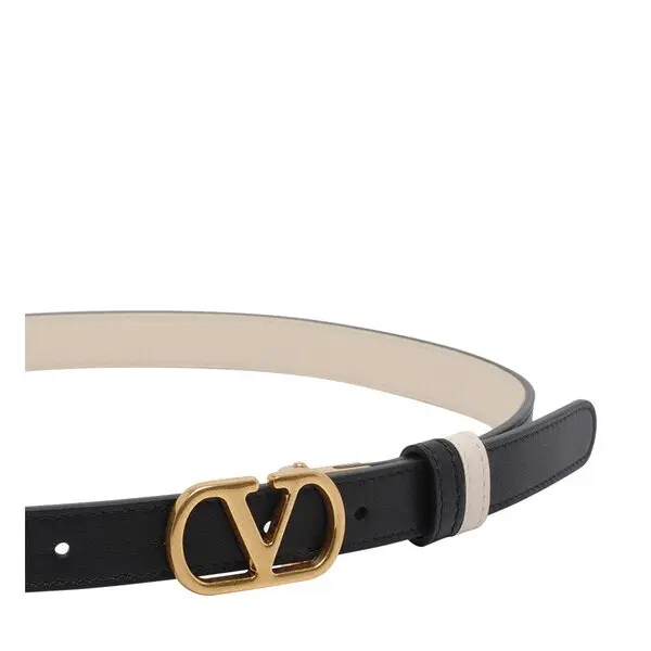 Valentino Garavani Vlogo Signature Reversible Belt - Black