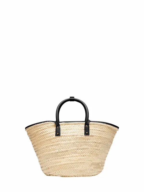 Jacquemus Black Soli Basket Beach Bag