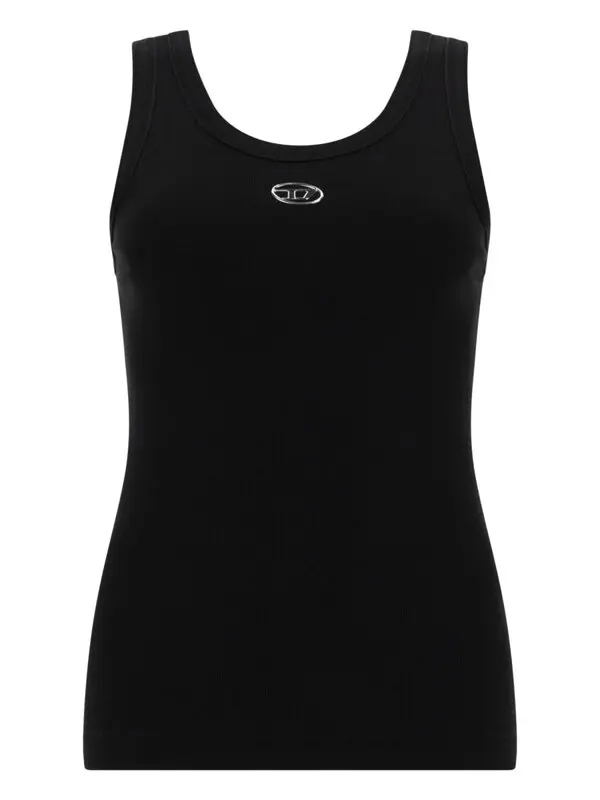 DIESEL® T-anki-od" Ribbed Tank Top - Black