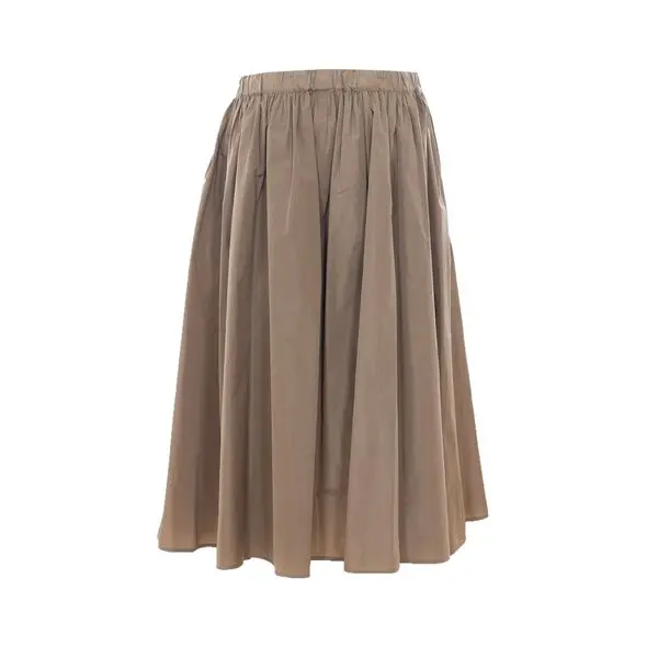 Max Mara A-line Flounce Skirt With Drawstring Waist - Green