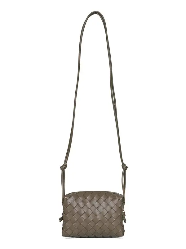 Bottega Veneta Loop Mini Woven Leather Crossbody Bag