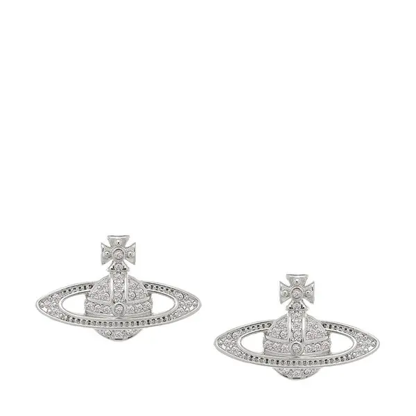 VIVIENNE WESTWOOD Mini Bas Relief Earrings - Silver