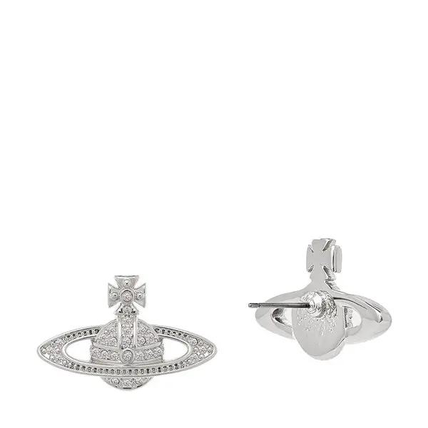 VIVIENNE WESTWOOD Mini Bas Relief Earrings - Silver