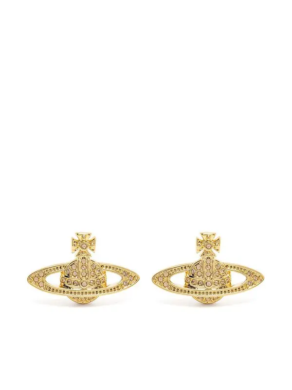 VIVIENNE WESTWOOD Mini Bas Relief Earrings - Silver