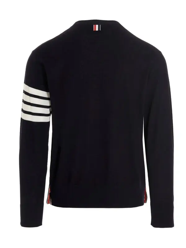 Thom Browne Bar Merino Wool Sweater