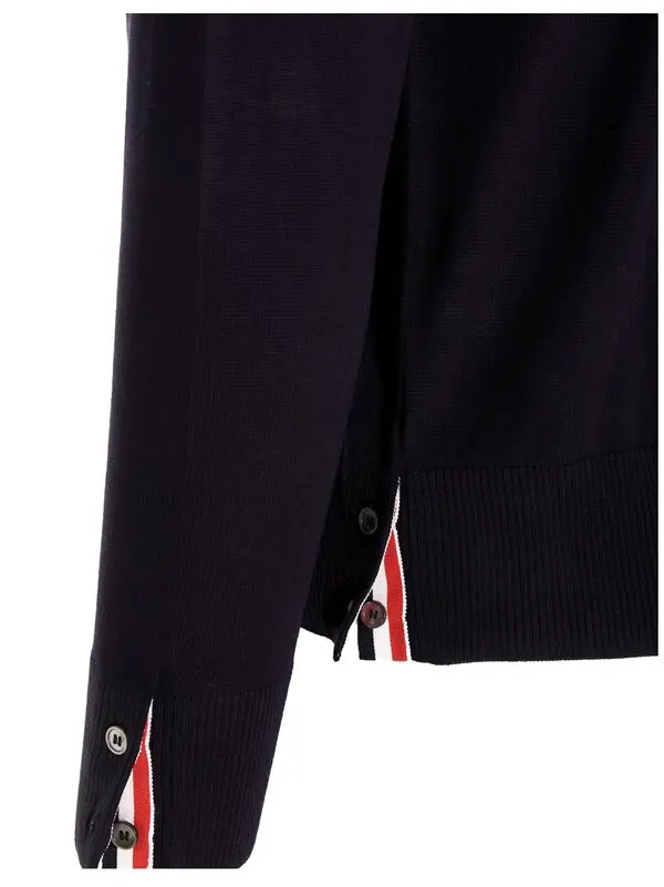 Thom Browne Bar Merino Wool Sweater