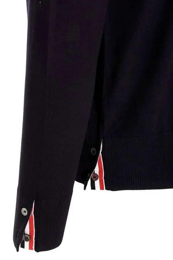 Thom Browne Bar Merino Wool Sweater
