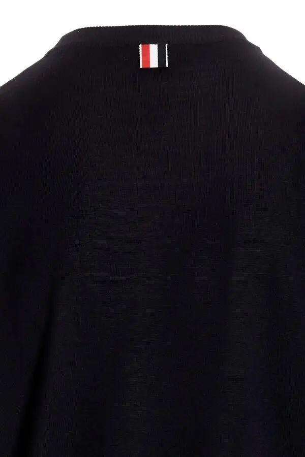 Thom Browne Bar Merino Wool Sweater