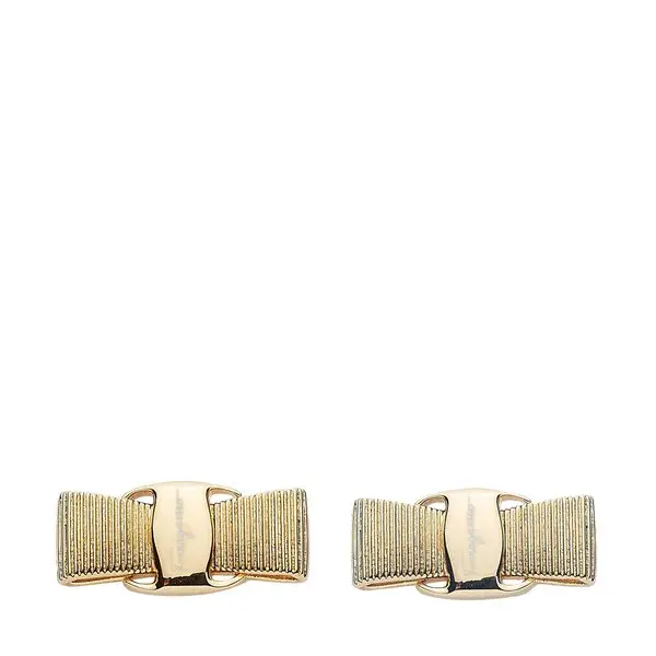 FERRAGAMO Vara Bow Earrings - Gold