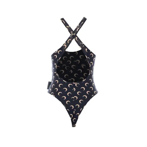 MARINE SERRE Moon Print One-piece Swimwear