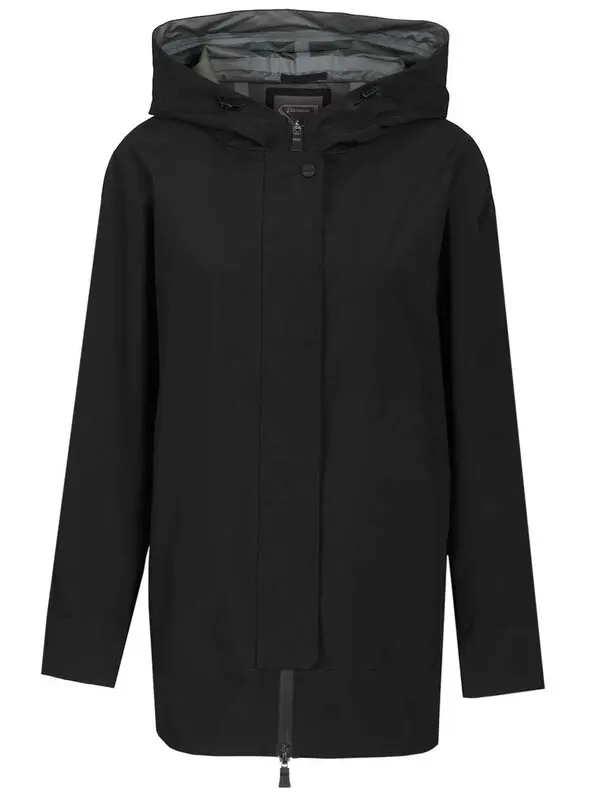 Herno A-shape Windstopper Hooded Jacket - Black