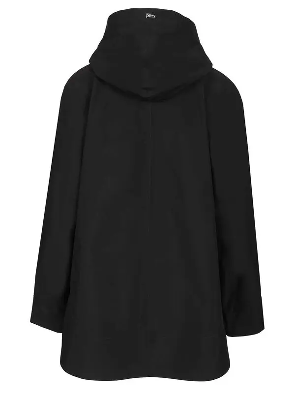 Herno A-shape Windstopper Hooded Jacket - Black