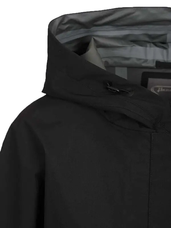 Herno A-shape Windstopper Hooded Jacket - Black