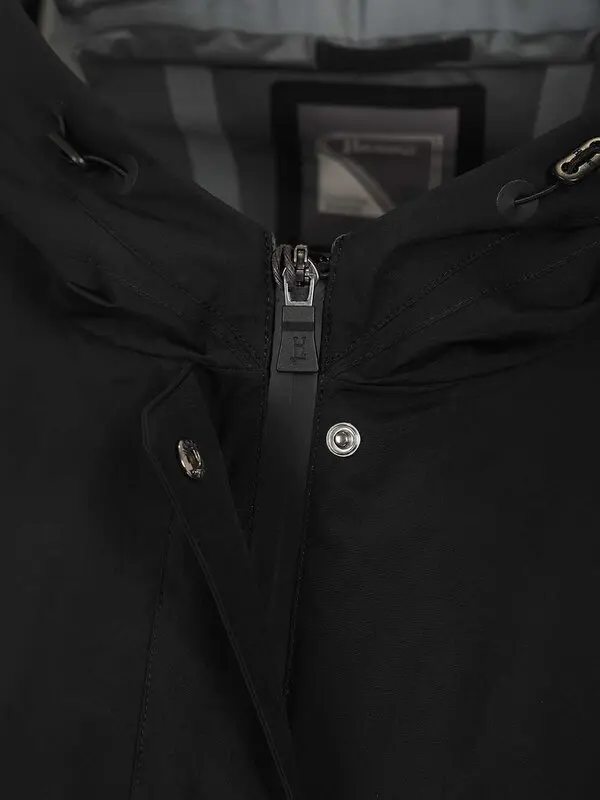 Herno A-shape Windstopper Hooded Jacket - Black