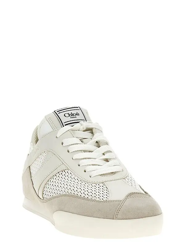 Chloé Kick" Sneakers In Recycled Mesh And Suede